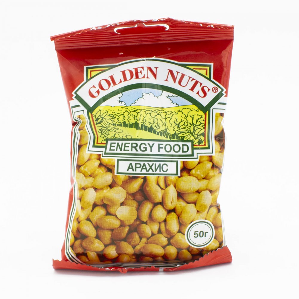 Арахис Golden Nuts 50 гр. оптом, поставщик - ТОО "RB Brands", г. Алматы