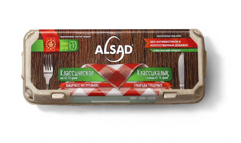 Яйцо ALSAD Классическое в кейсах по 10 шт. оптом, поставщик - Alsad ...